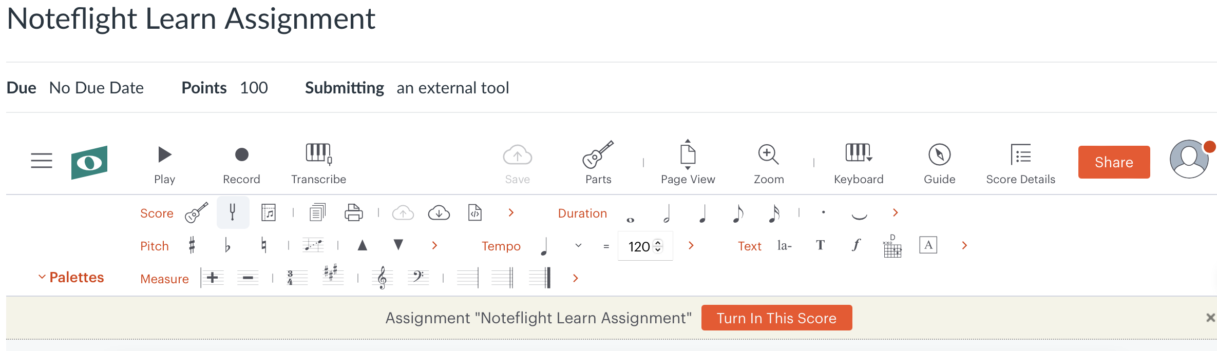 Creating Assignments with LTI Integration – Noteflight Support