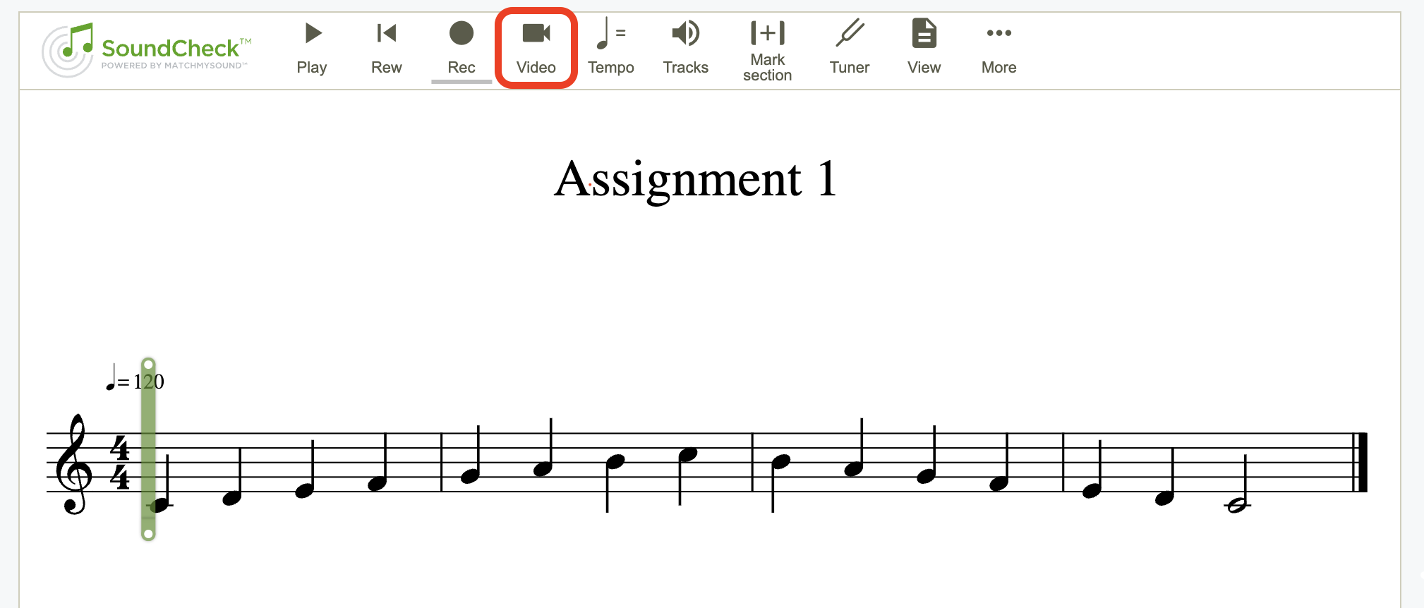 Video in SoundCheck™ – Noteflight Support